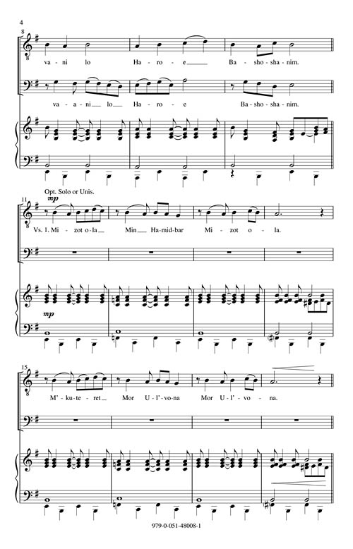 Dodi Li Sheet Music by Doreen Rao (SKU: 48020739) - Stanton's Sheet Music