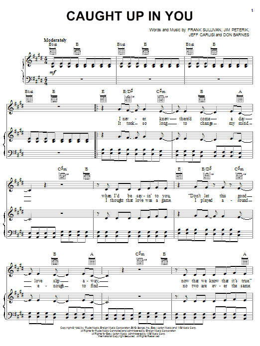 Caught Up In You Sheet Music Direct Caught Up In You Sheet Music Direct