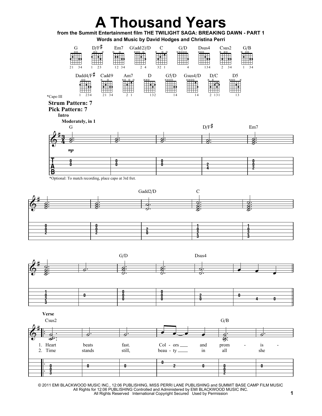 A Thousand Years Chords Dialswit A Thousand Years Chords Dialswit