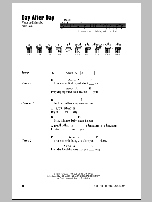 Day After Day By Badfinger Guitar Chords Lyrics Guitar Instructor Day After Day By Badfinger Guitar Chords Lyrics Guitar Instructor