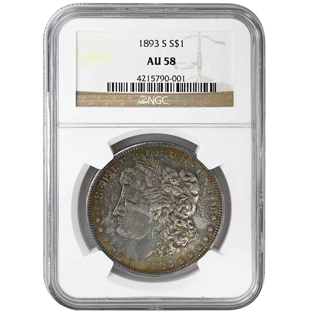 Collectors Corner - 1893-S $1 AU58 NGC - #69331187