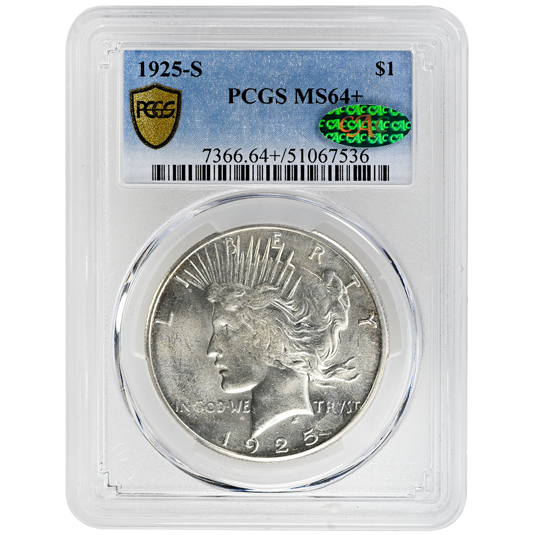 Collectors Corner - 1925-S $1 MS64+ PCGS - #71061136
