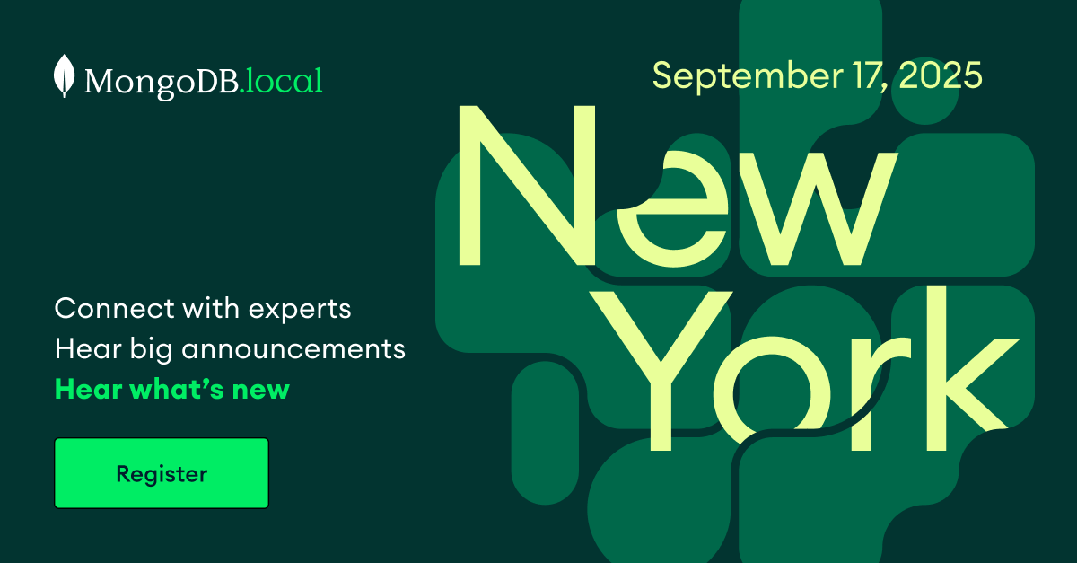 MongoDB.local NYC Speakers | MongoDB