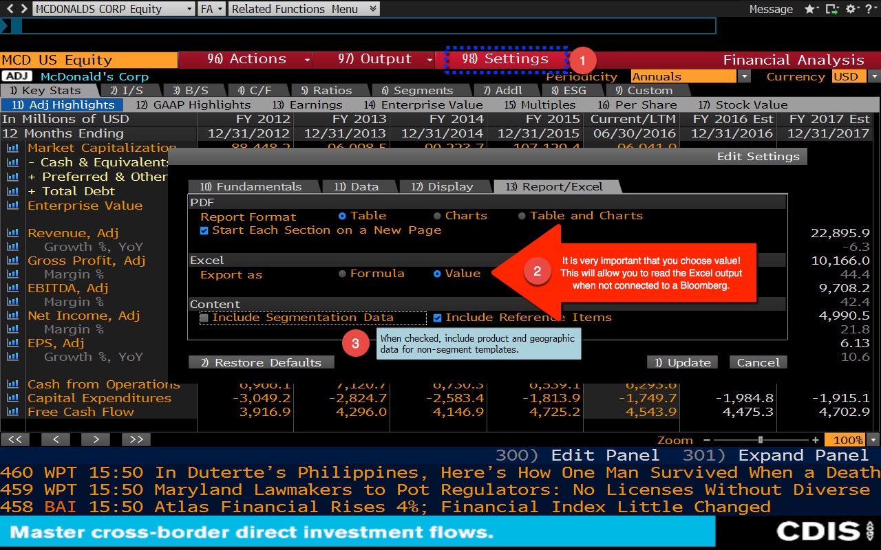 Downloading Data To Excel Bloomberg Terminal LibGuides Home At 