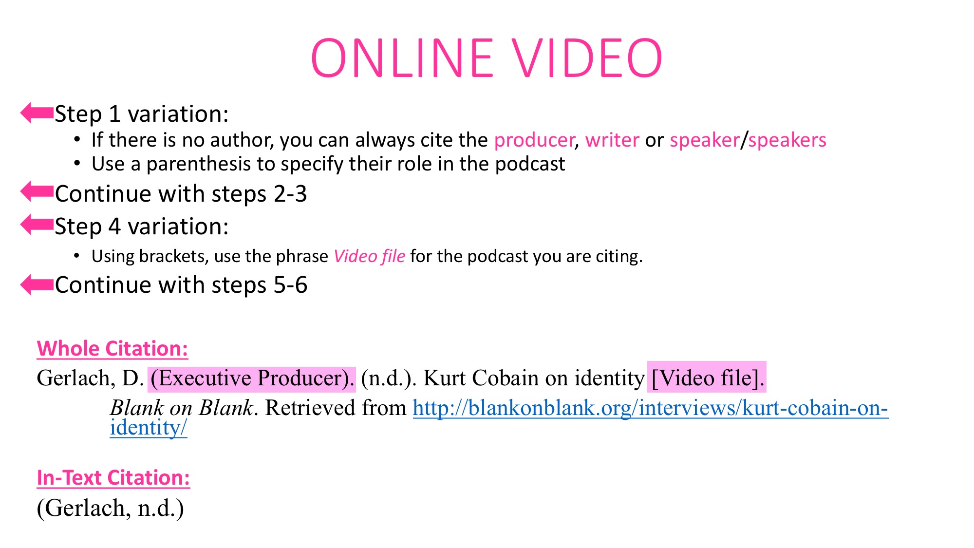 AUDIOVISUAL APA FOR KENDALL COLLEGE LibGuides At Kendall College