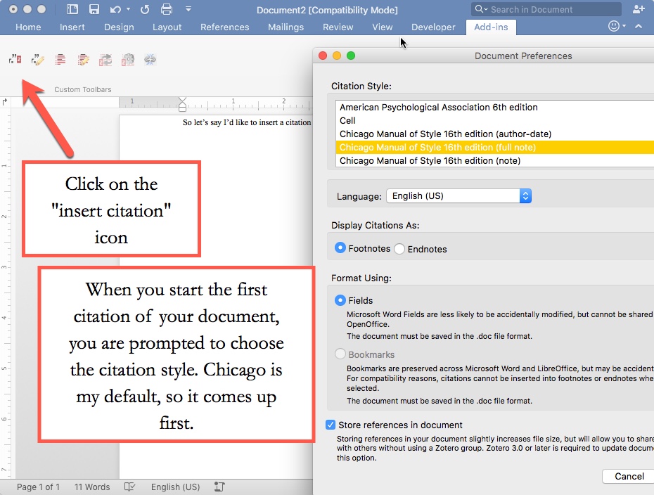 Integrating Zotero Into Word Zotero For Wrangling Citations 