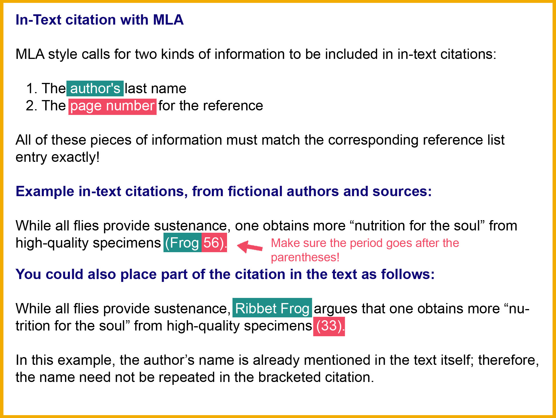 MLA Citation Transition Year Program LibGuides At Dalhousie University