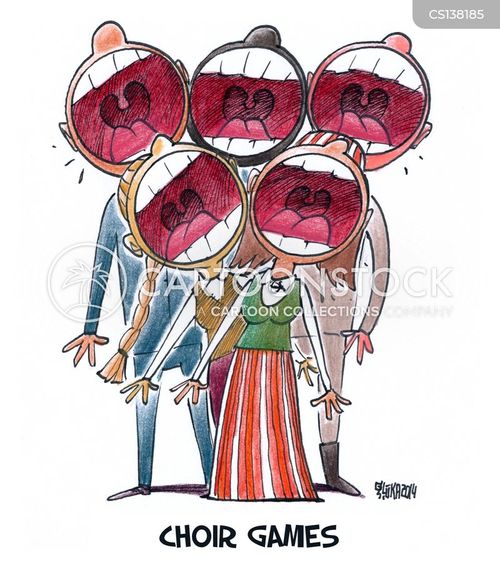 Singing Groups Cartoons And Comics Funny Pictures From CartoonStock