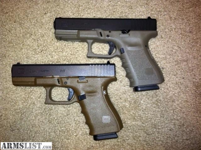 ARMSLIST For Sale UPDATED FLAT DARK EARTH AND OD GREEN GLOCK S