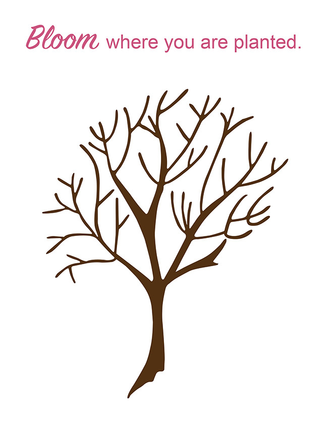 Cherry Blossom Tree Template Printable Printable Templates
