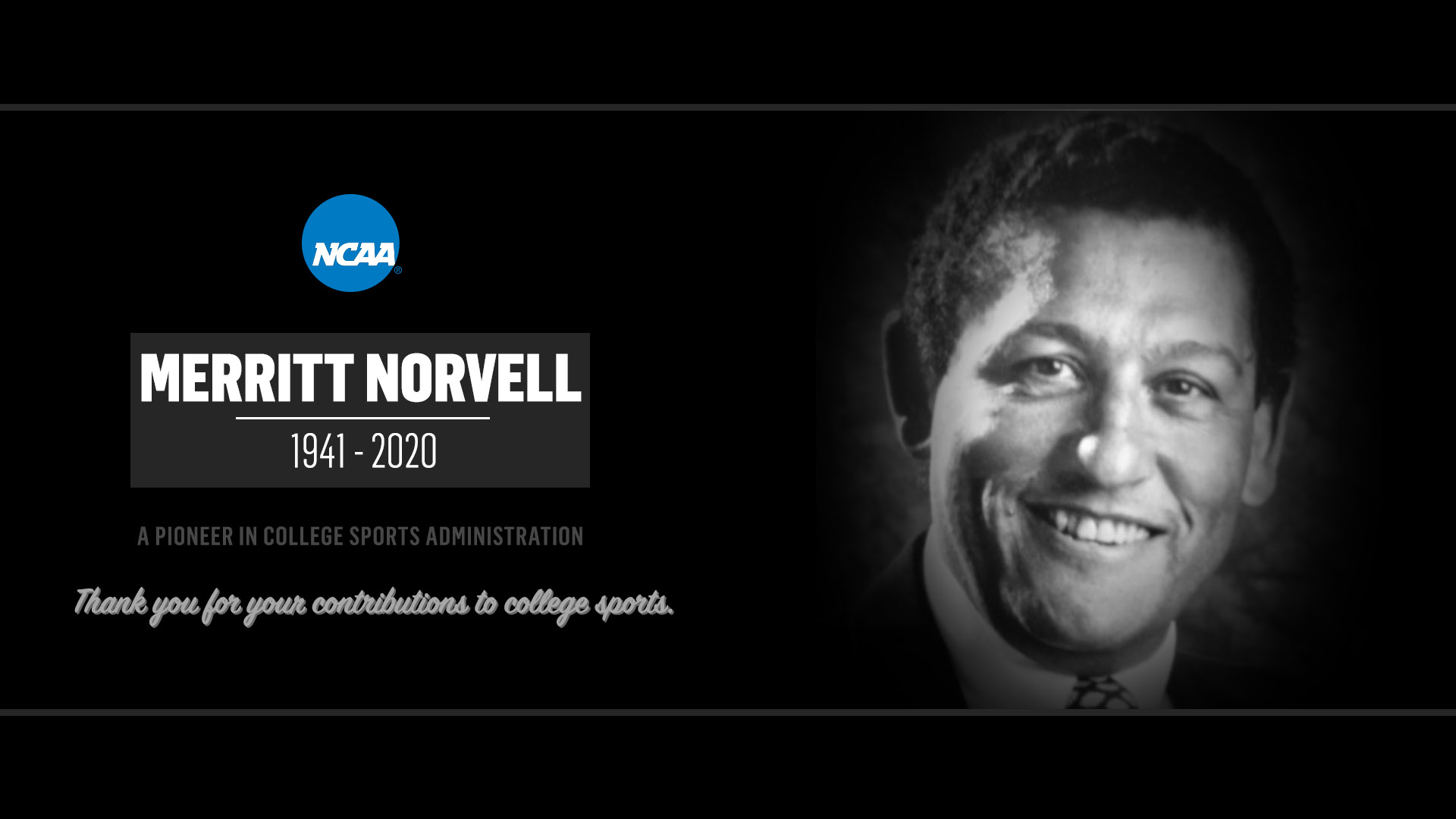 NCAA President Mark Emmert statement on the passing of Merritt Norvell - NCAA.org