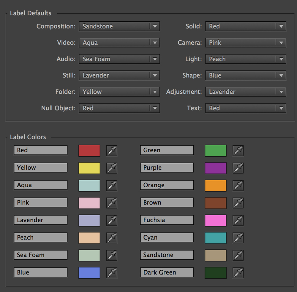 After Effects Quick Tip Changing Label Colors The Beat A Blog By 