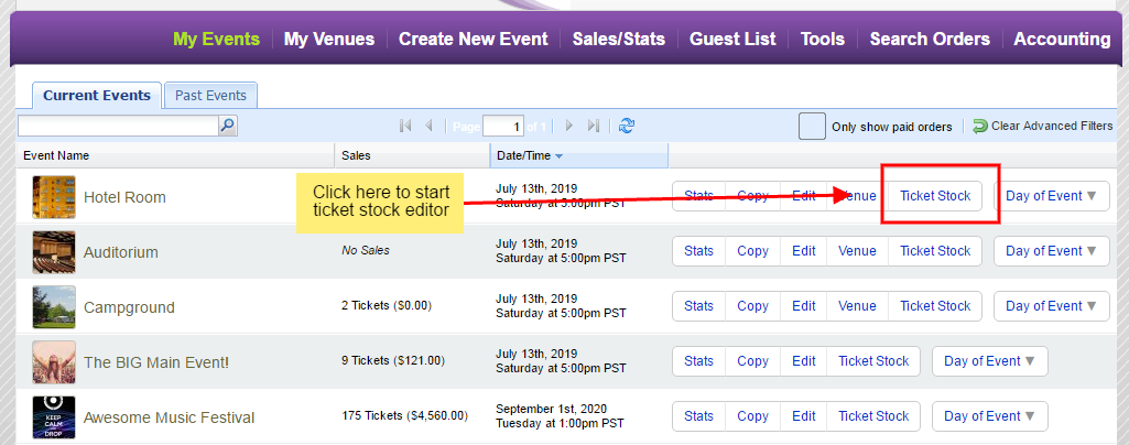 How Do I Order Ticket Stock For My Event Purplepass Support