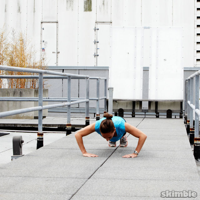 Inchworm Push-Ups - Exercise How-to - Workout Trainer by Skimble