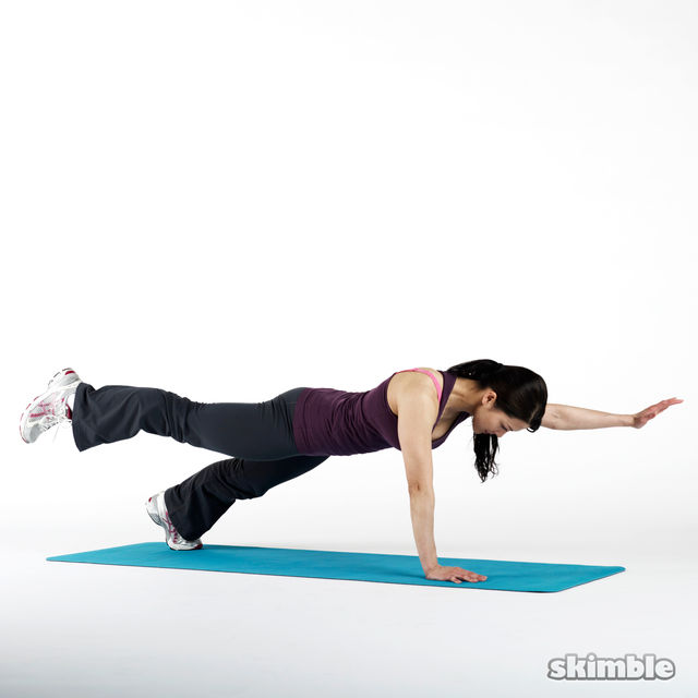 Plank Bird Dog Exercise How to Workout Trainer By Skimble Plank Bird Dog Exercise How to Workout Trainer By Skimble
