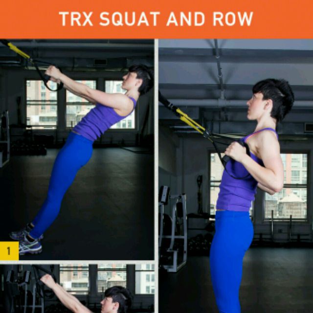 Trx Squat And Row - Exercise How-to - Workout Trainer by Skimble