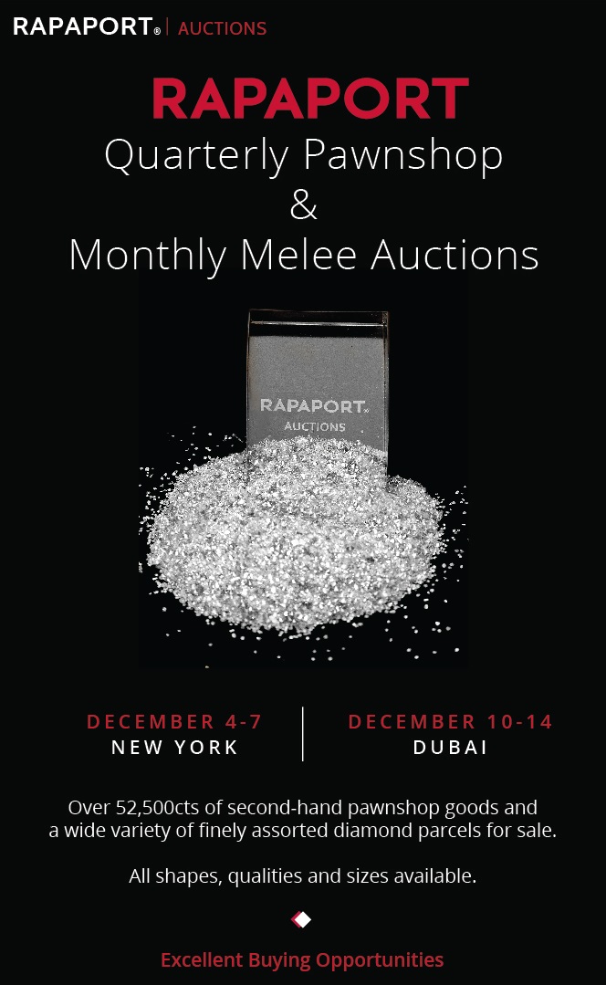 Rapaport December Quarterly Pawnshop and Melee Auctions - Bid Today