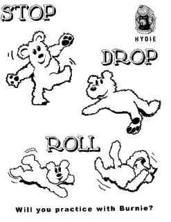 Stop Drop Roll Fire Safety Coloring Pages Printables Printable Kids ...