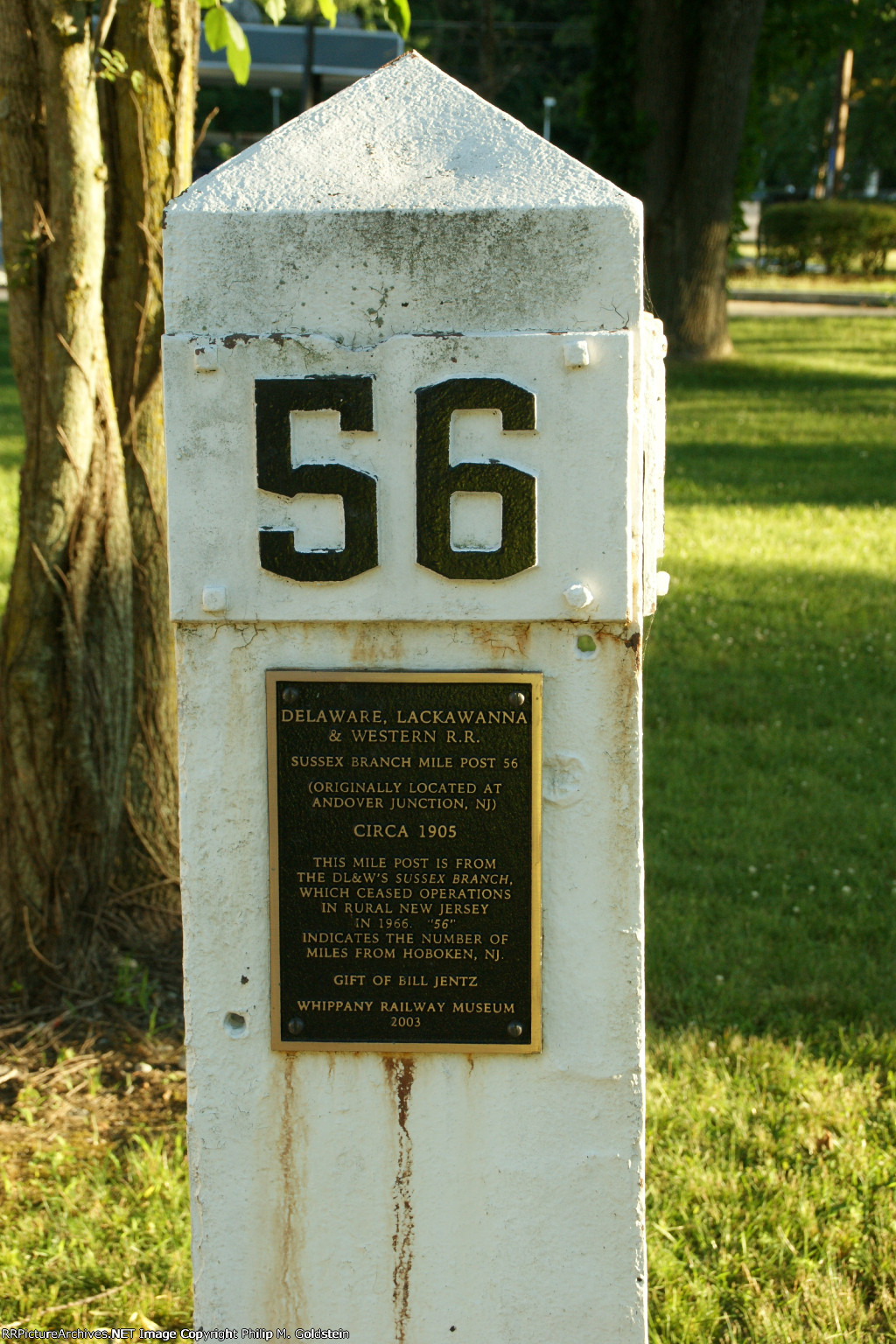 Milepost 56, Delaware Lackawanna & Western Sussex Branch