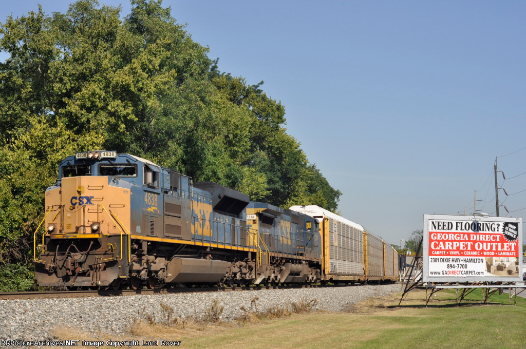 CSXT 4838 On CSX Q 207 Eastbound
