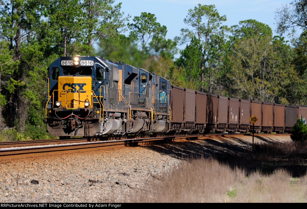 CSX 8616 on CSX Coal Load