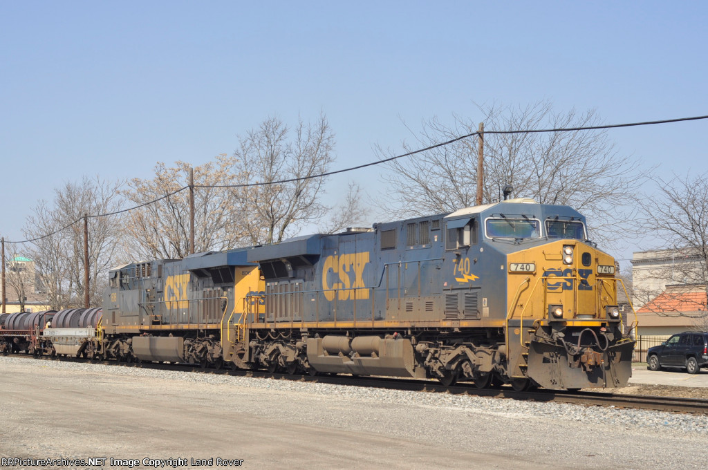 CSXT 740 On CSX K 524 Eastbound