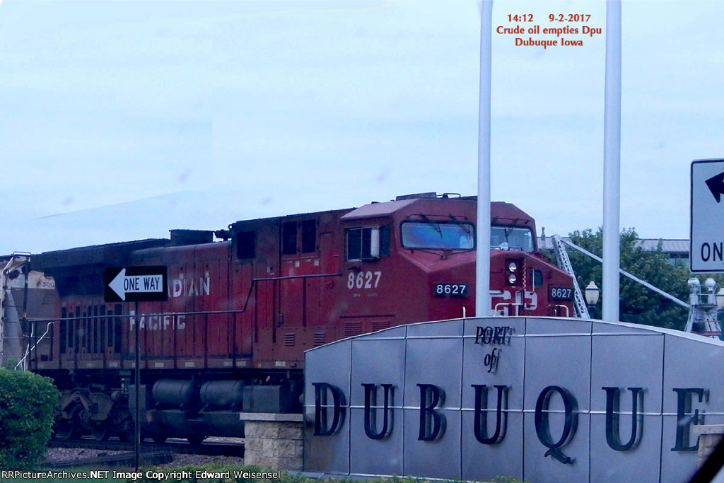 DPU with crude oil empties