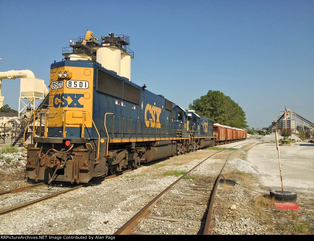 CSX SD50-2's 8501 and 2491