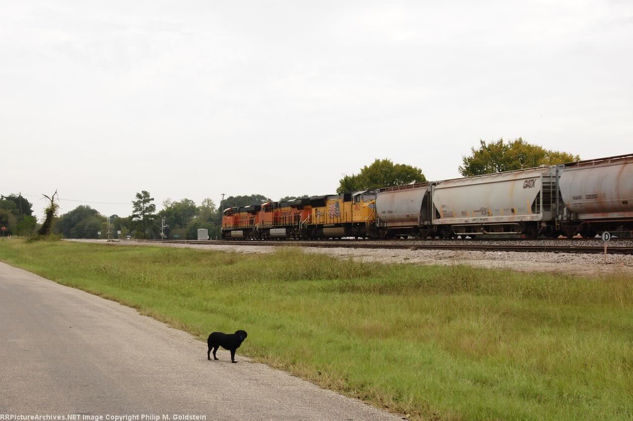 BNSF 7458, 8139, UP 4963