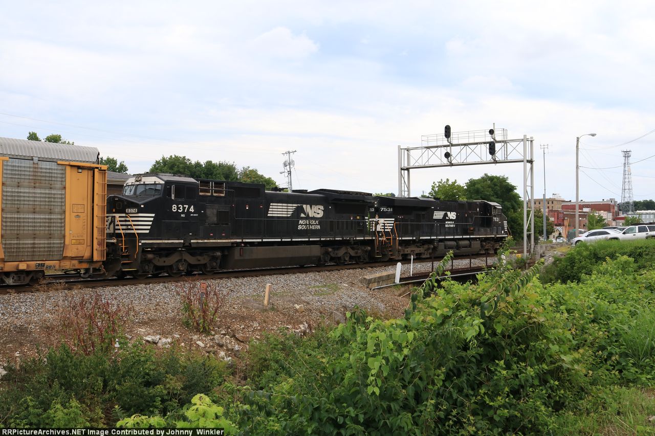 NS 8374 trails on NS 23g