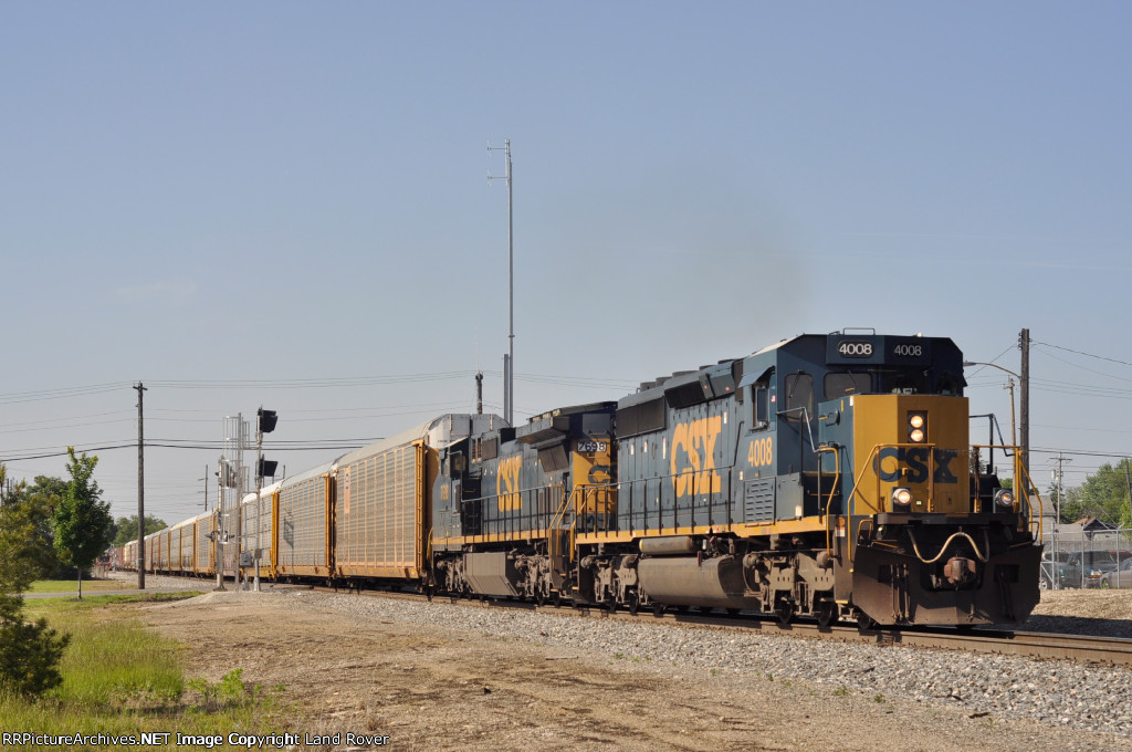 CSXT 4008 On CSX Q 243 Eastbound