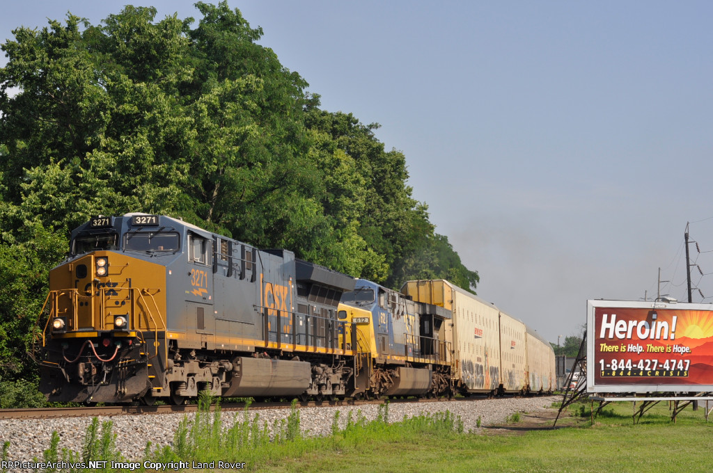 CSXT 3271 On CSX Q 206 Eastbound
