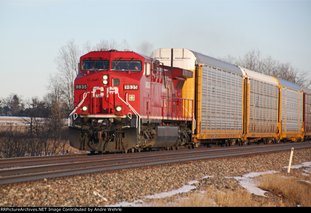 CP 9835 up front of 199's racks and stacks