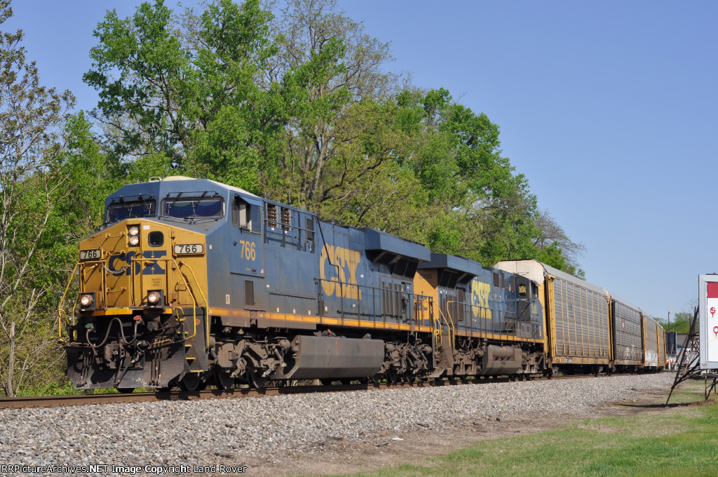CSXT 766 On CSX Q 261 Eastbound