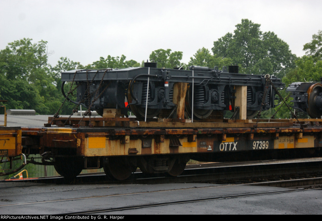 Running gear / truck / bogie again on NS train 098. 1067mm gauge