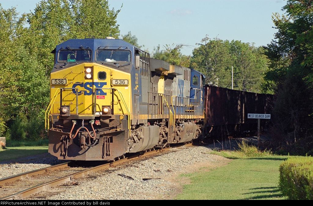 T693 enters scenic beaverdam