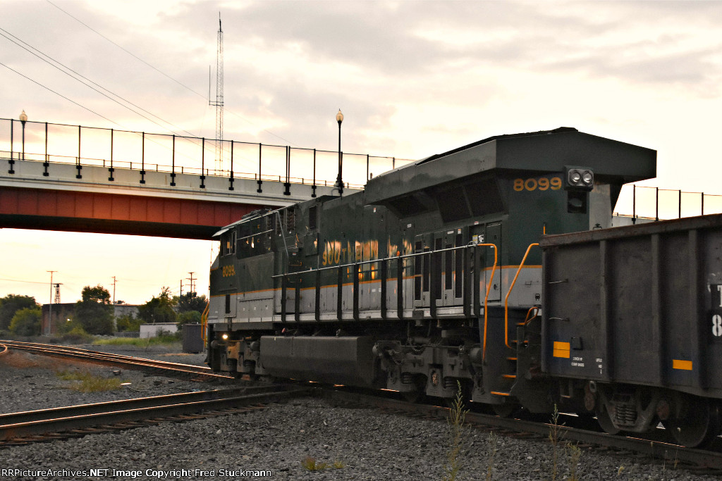 NS 8099 crosses the Bayard Branch.