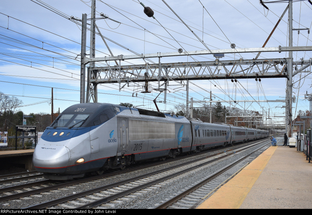 Westbound Amtrak Acela