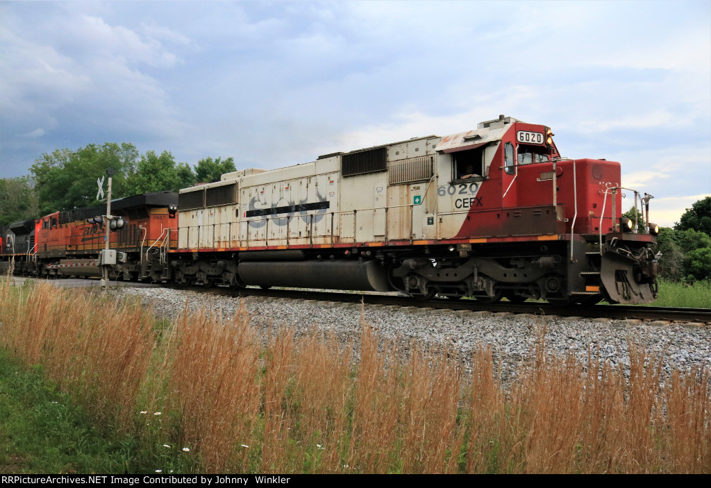 CEFX 6020 on CSX K445 at the 262kd mp