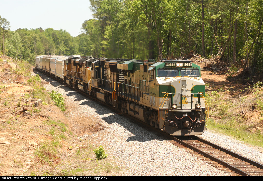 NS 393 with 8099 leading.