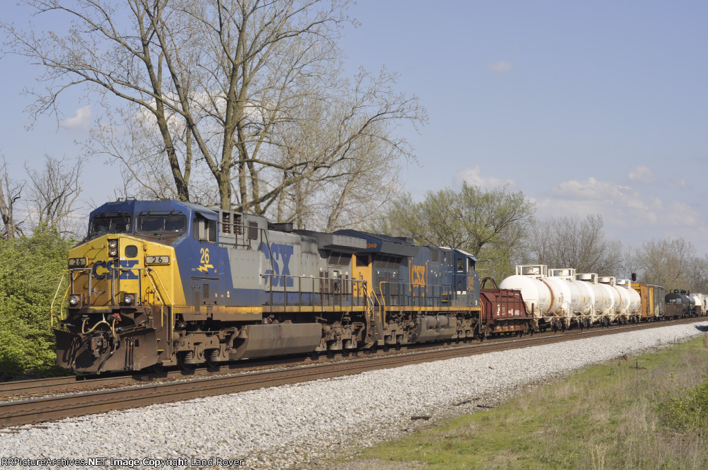 CSXT 26 On CSX Q 508 Northbound