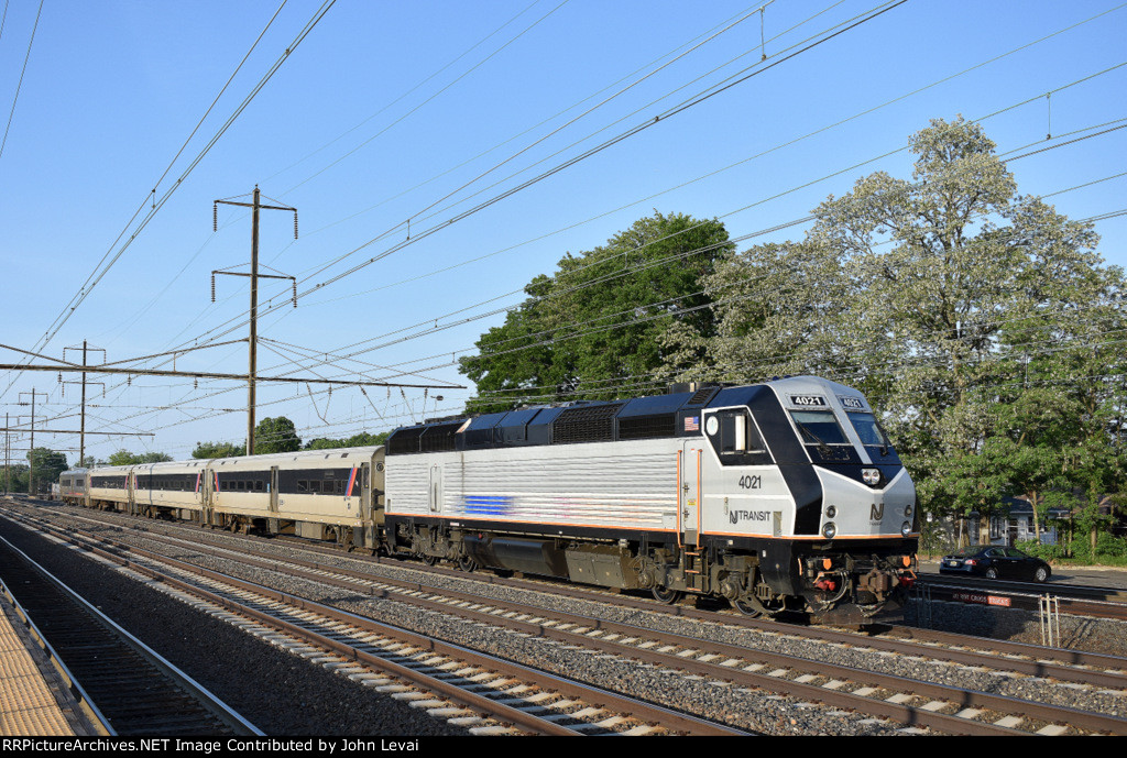 NJT PL42AC on a Hoboken to Bay Head Train
