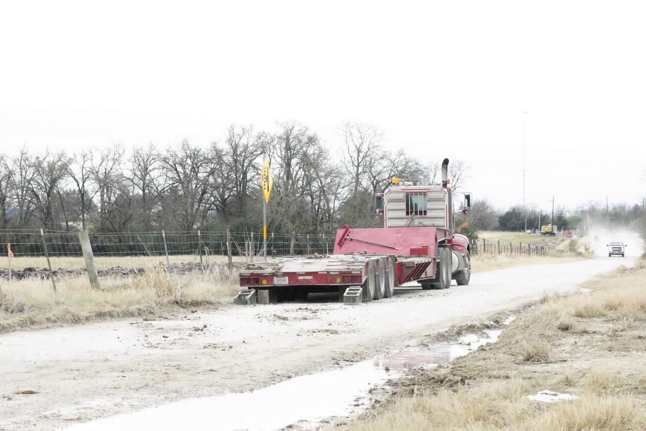 RJ Corman lowboy heavy hauler
