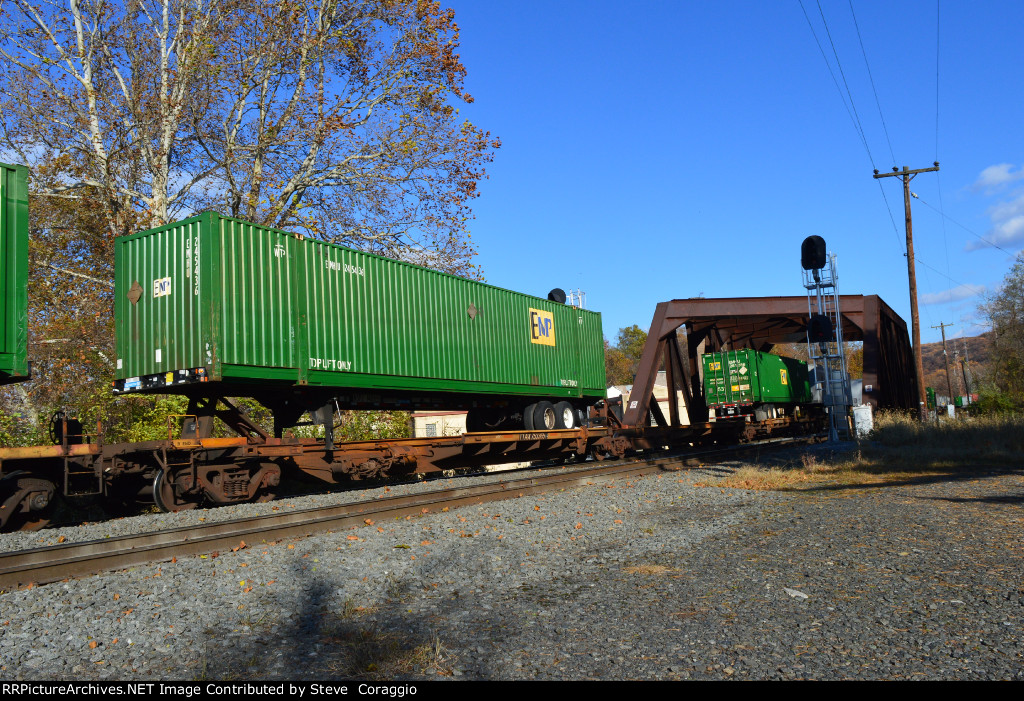 TTAX 753365 with 53 ft EMP Container on Chassis.