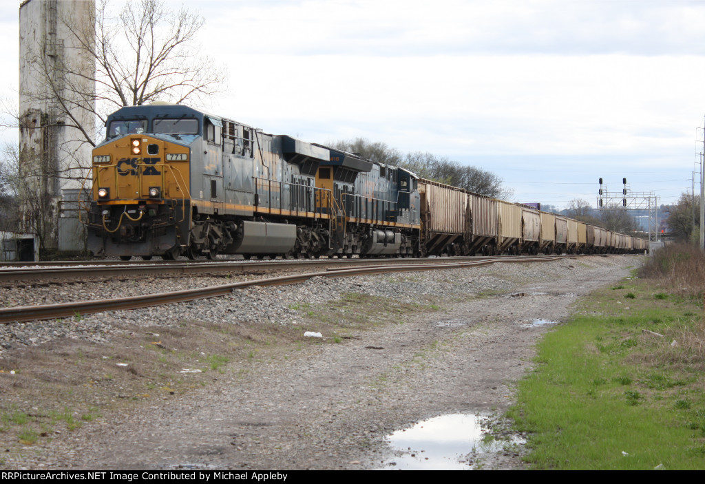 CSX Grain train in Birmingham.