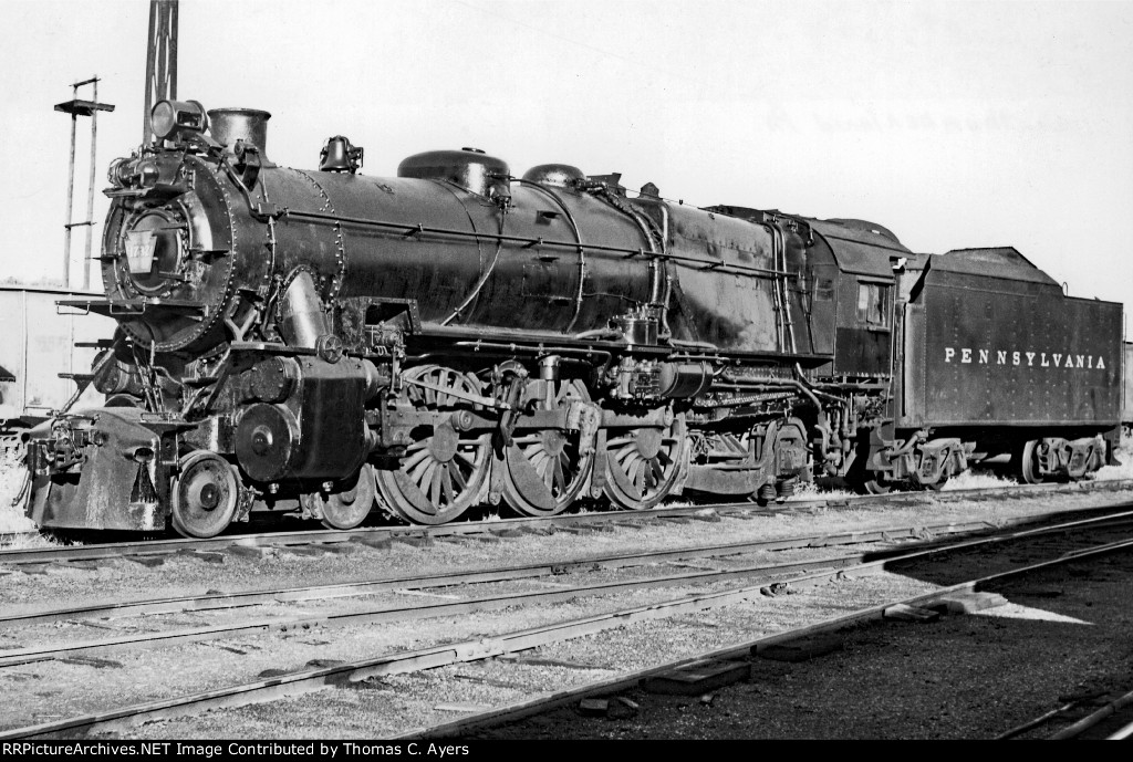 PRR 3750 into 1737, K-4S, 1956