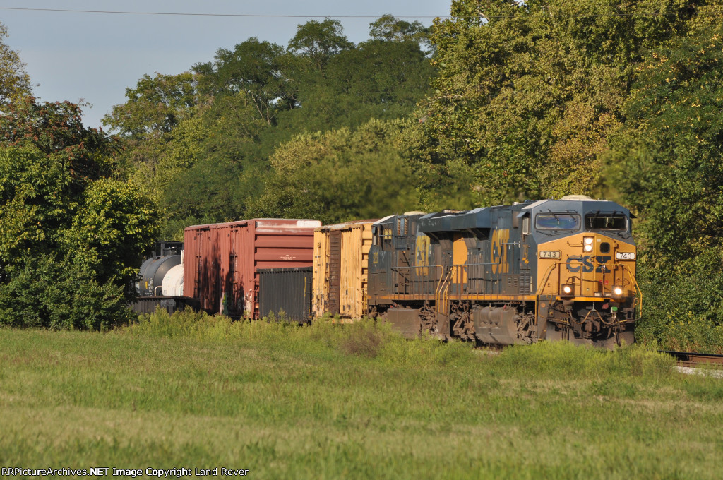 CSXT 743 On CSX Q 351 Southbound
