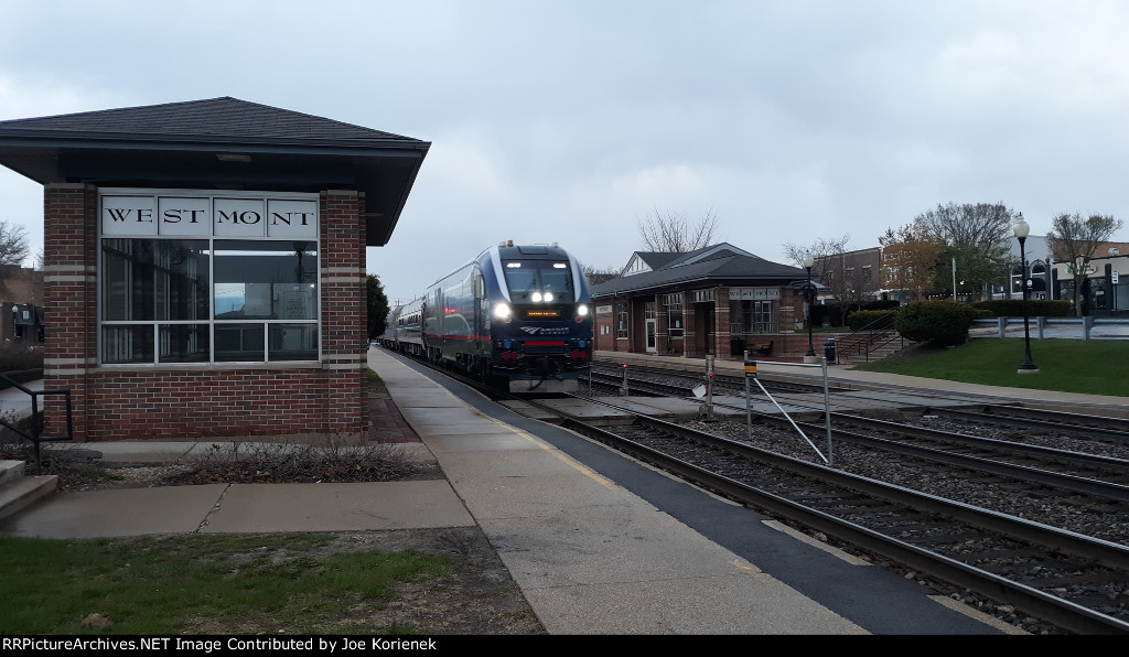 Westmont Metra Station with BNSF + Amtrak