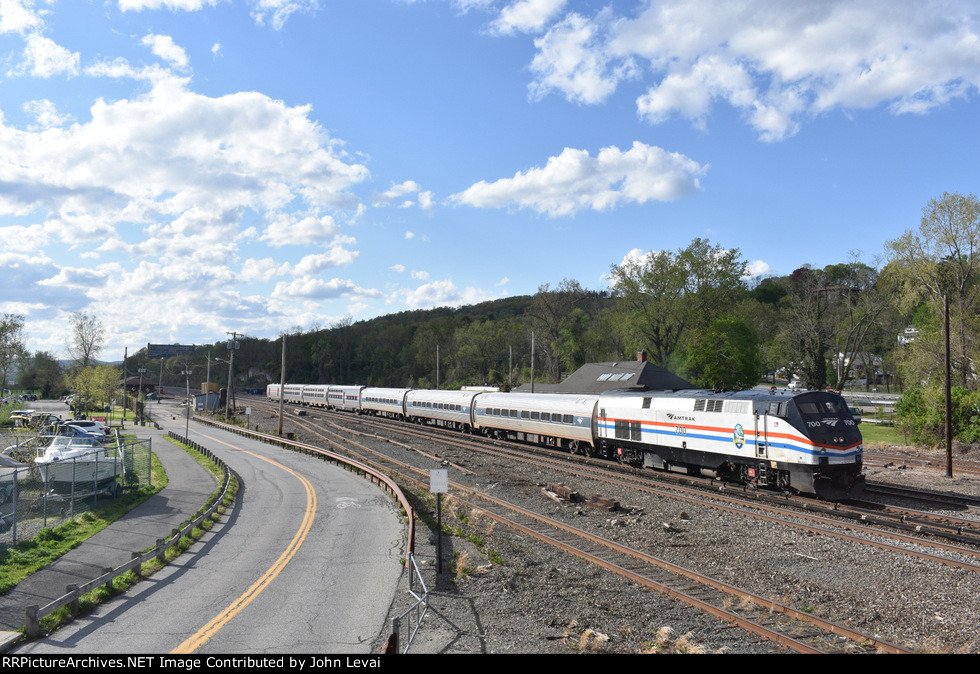 Amtrak Lake Shore Limited Train # 48 passing Croton North Station