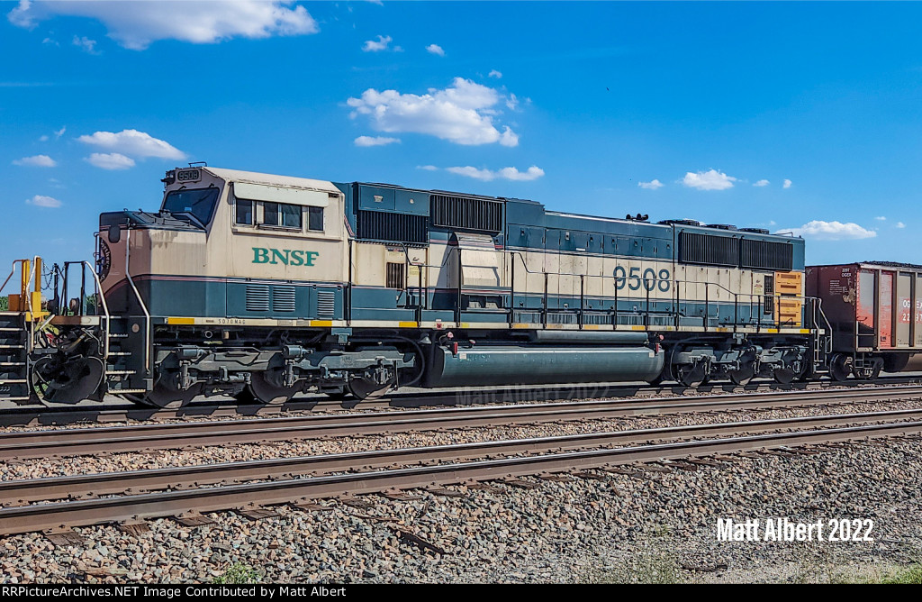 BNSF 9508 still moving coal in 2022. A MAC is always a welcomed sight to see